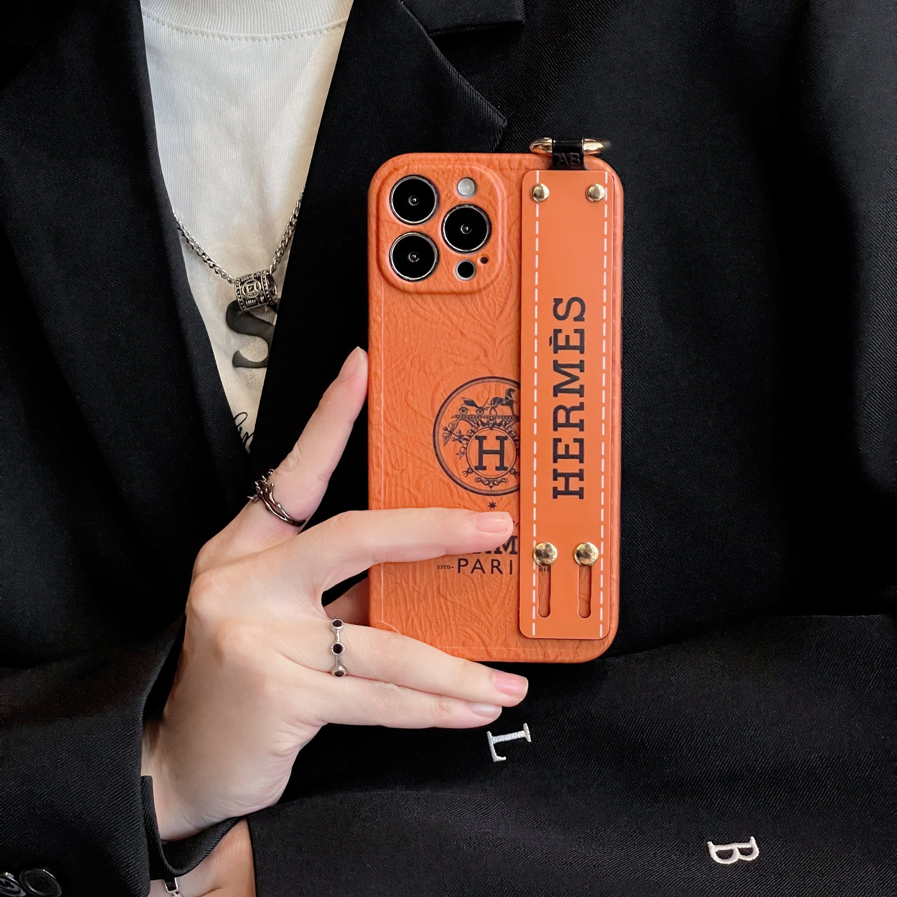 H Wristband iPhone Case – Casefuns